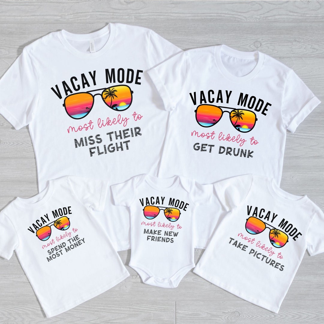 Matching Shirts for Friends Vacation, Vacay Mode Shirts for Girl Trip ...