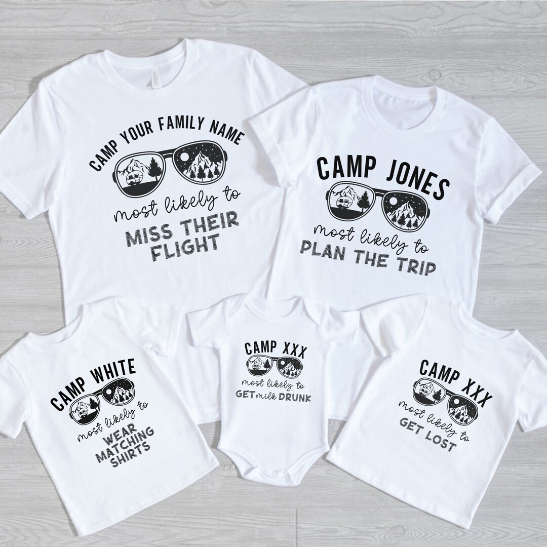 Personalized Camp Shirts Family, Family Camping Shirts, Family Camp ...