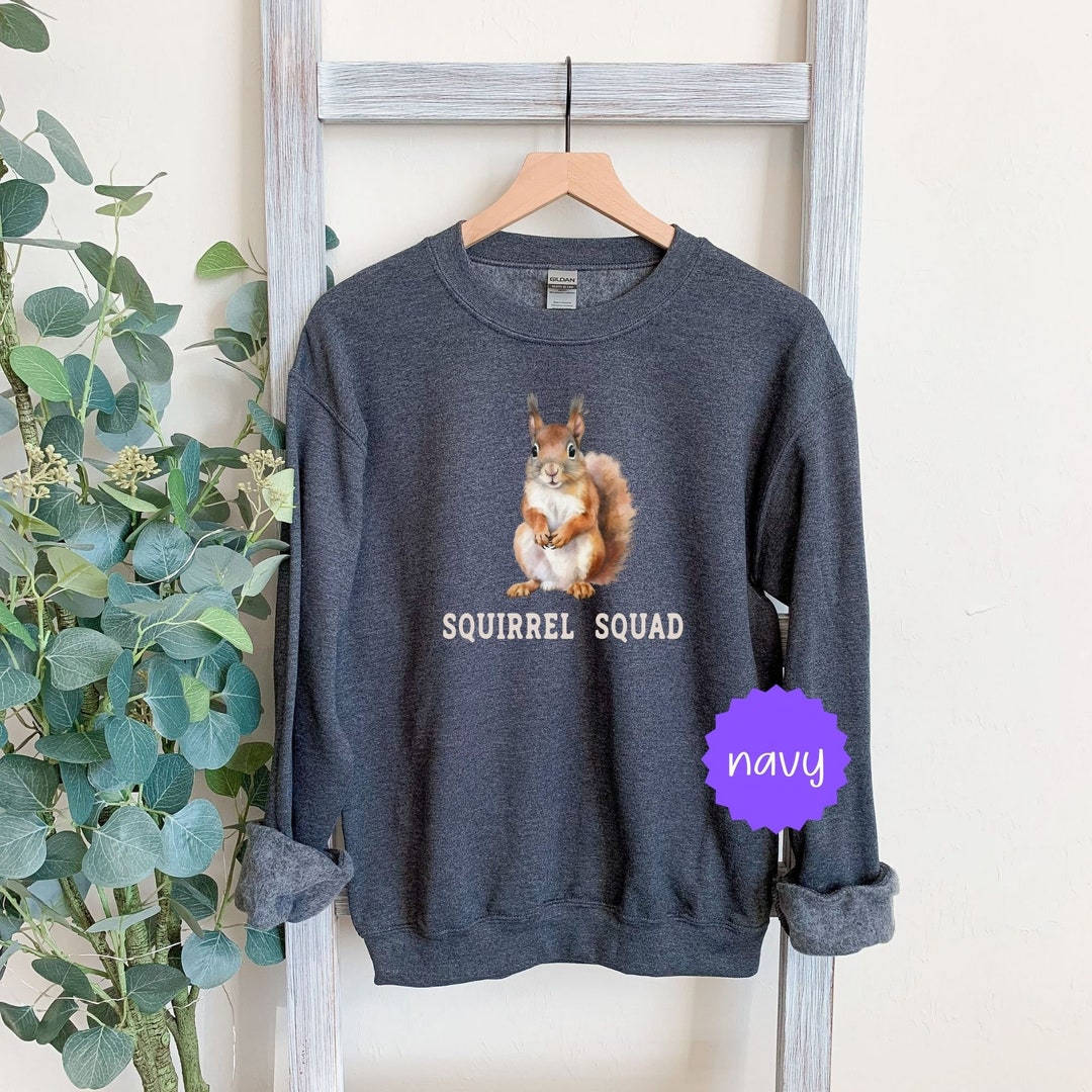 Squirrel Squad Sweatshirt, Squirrel Gift, Squirrel Sweater, Squirrel ...