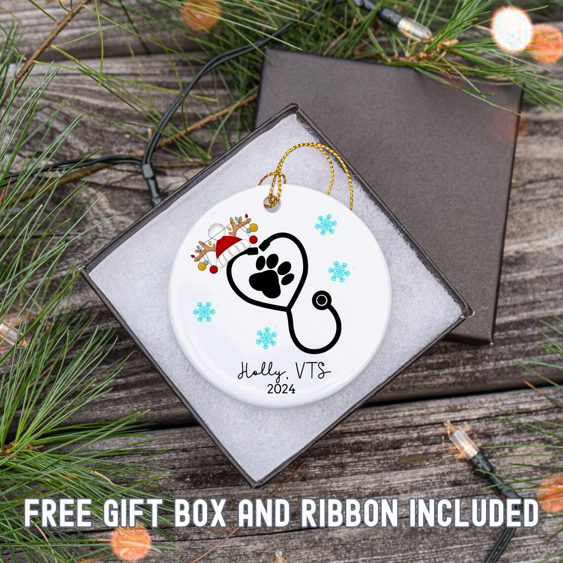 Veterinarian Personalized Gift, Vet Tech Ornament, New Veterinarian ...