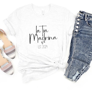 La Madrina Shirt: Baptism Godmother Gift, 2024 Proposal Tee - Etsy