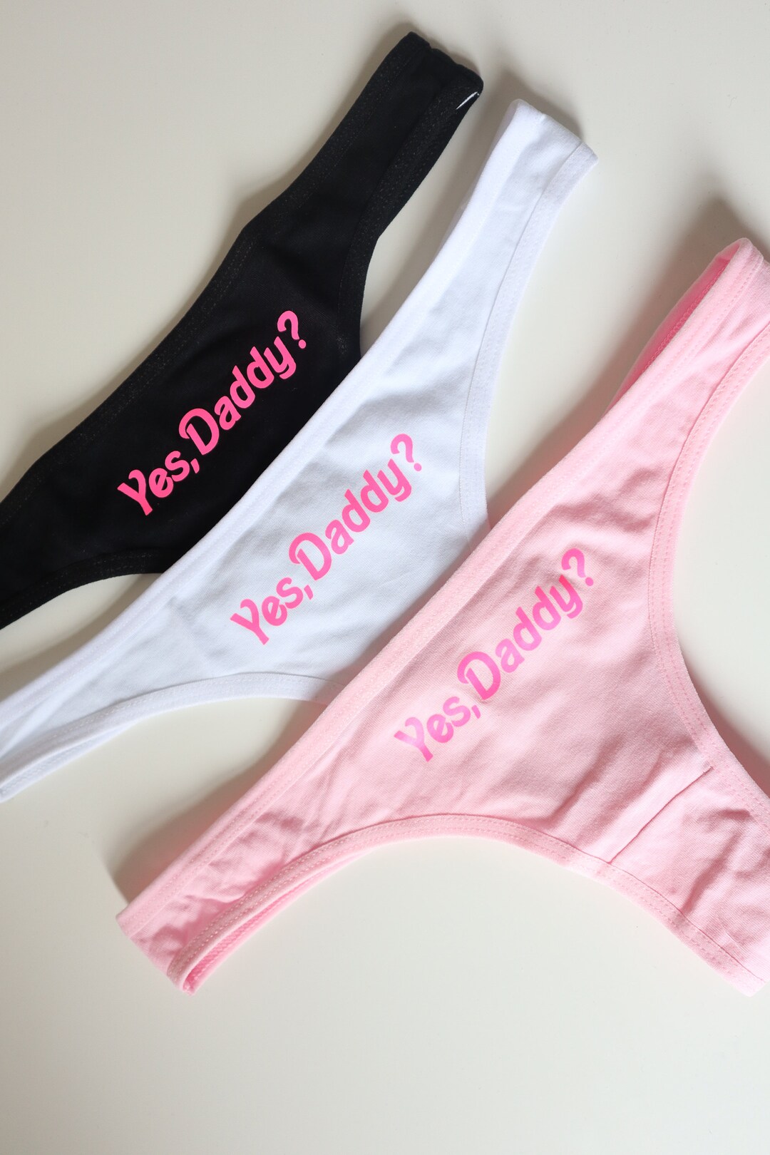 Yes Daddy Thong Panties Ddlg Abdl Submissive Cum Thong Etsy