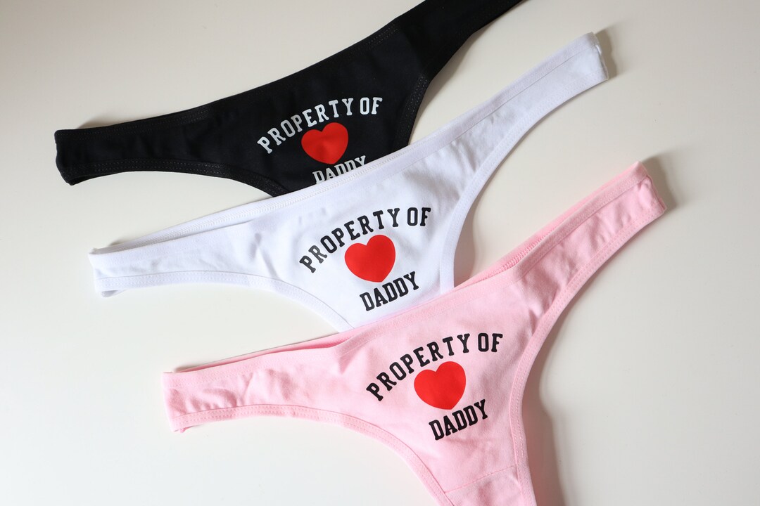 Property Of Daddy Thong Panties Ddlg Abdl Submissive Daddy Thong Etsy