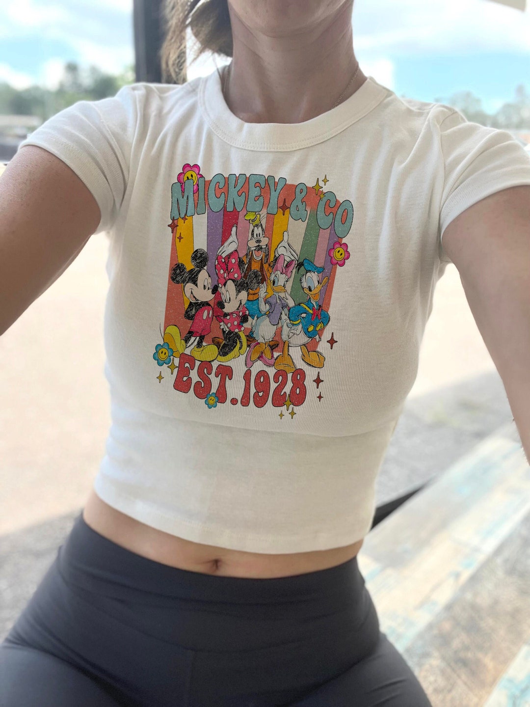 Mickey and Co Baby Tee, Disneyland Crop Tank, Mickey and Friends Baby ...