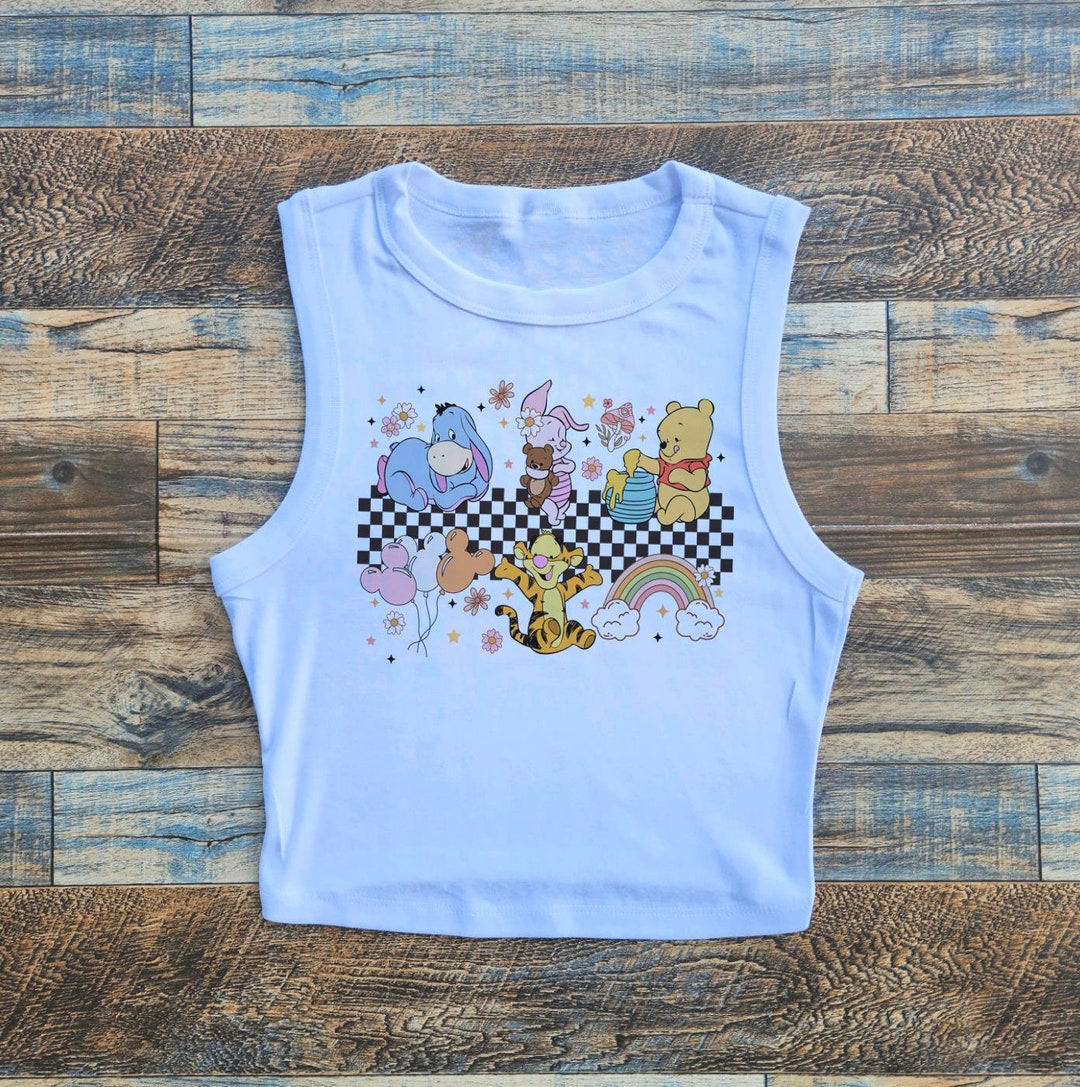 Winnie the Pooh Crop Tank Pooh and Pals Tank Top Pooh Eeyore - Etsy