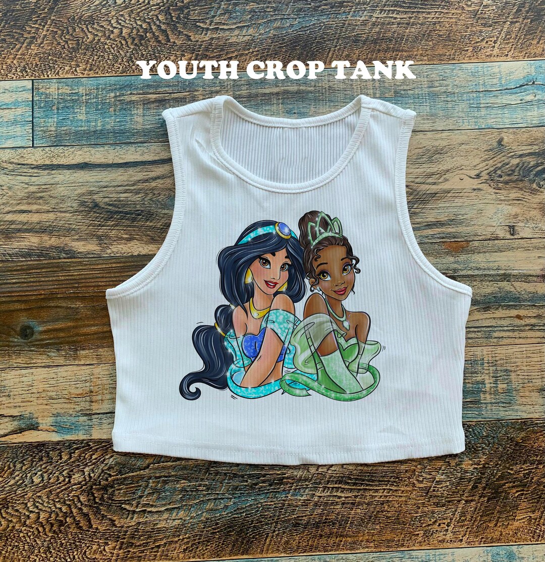 Girls Princess Crop Tank, Toddler Princesses Tank Top, Best Day Ever ...