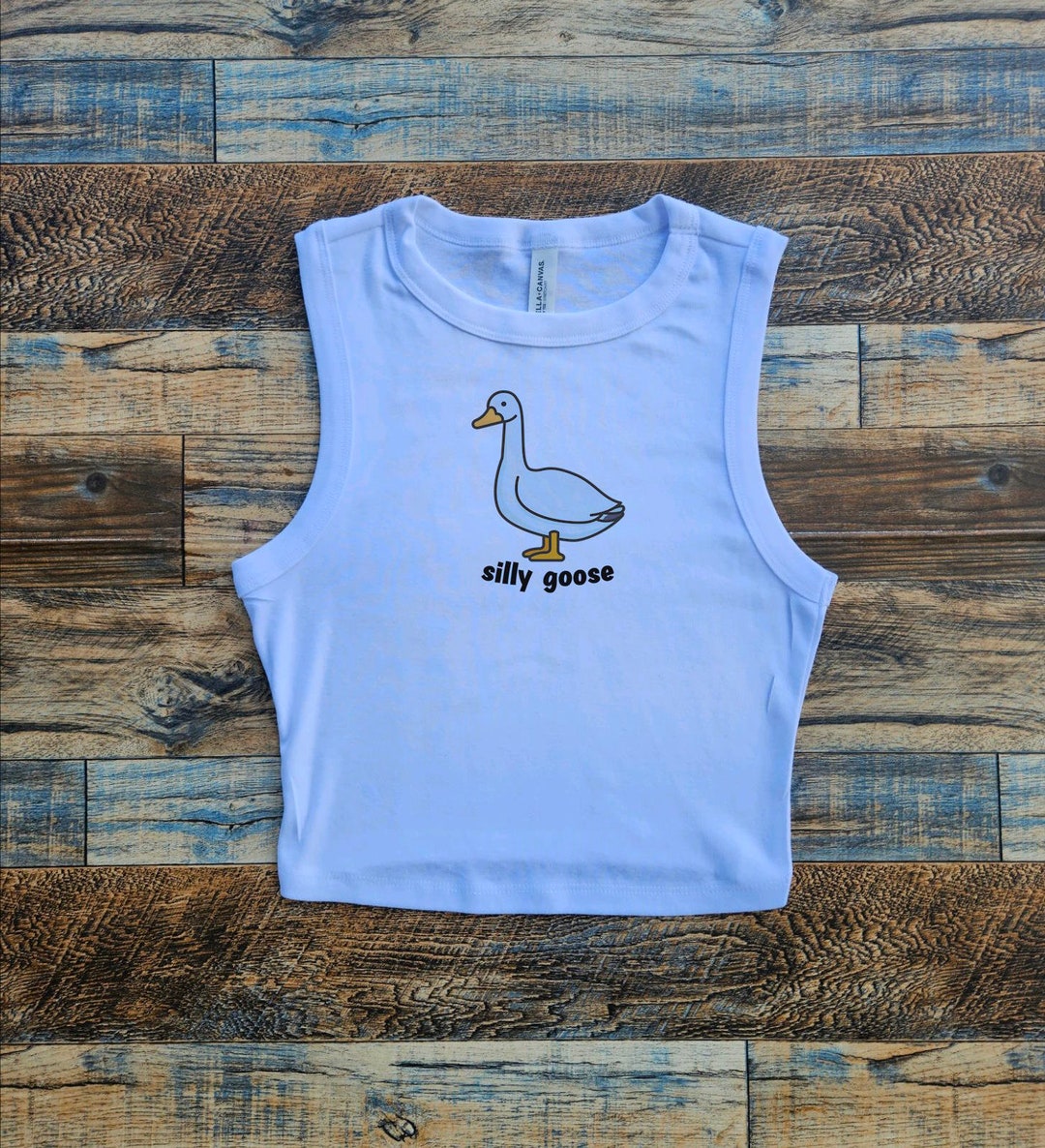 Silly Goose Crop Tank, Goose University Baby Tee, Goose Game Crop ...