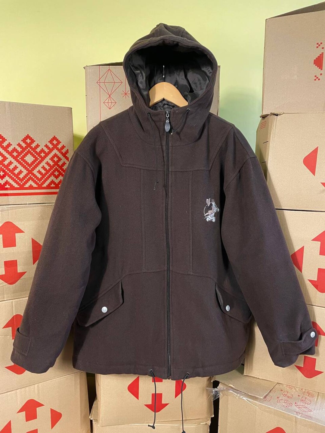 Hover to Zoom Droopy Dog Studio Aventures Vintage Men's Wool Jacket ...