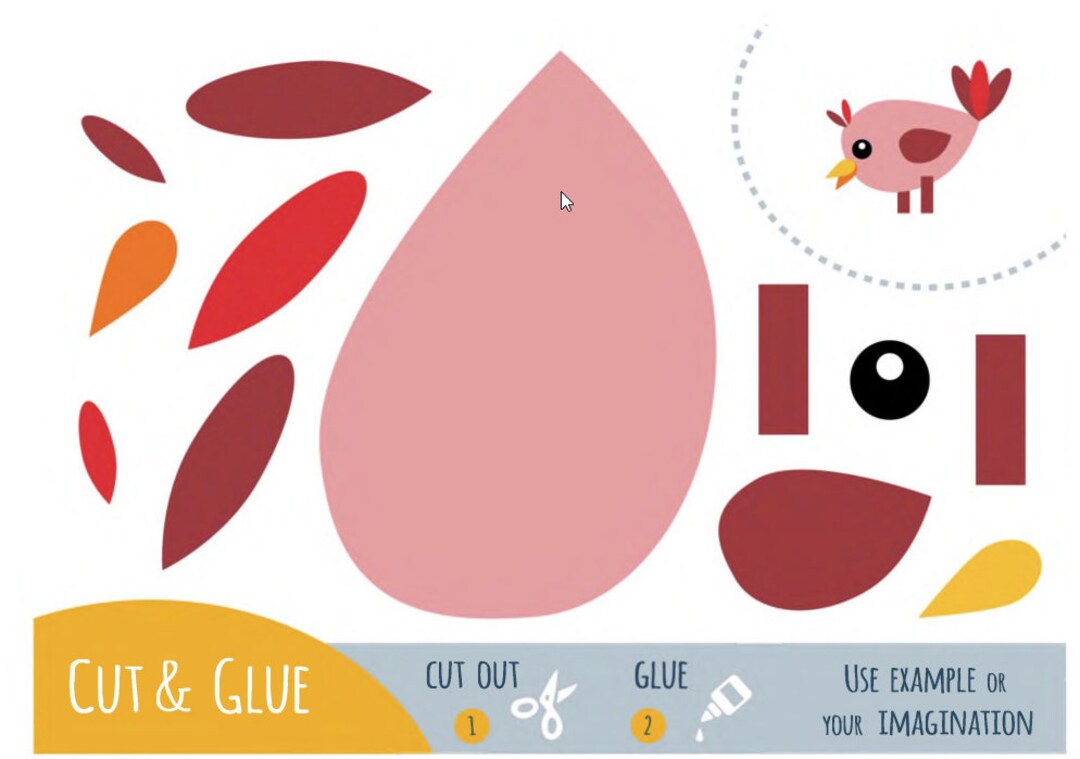 Cut and Paste Activities, Arrange Animal Body, Cut and Glue Game ...