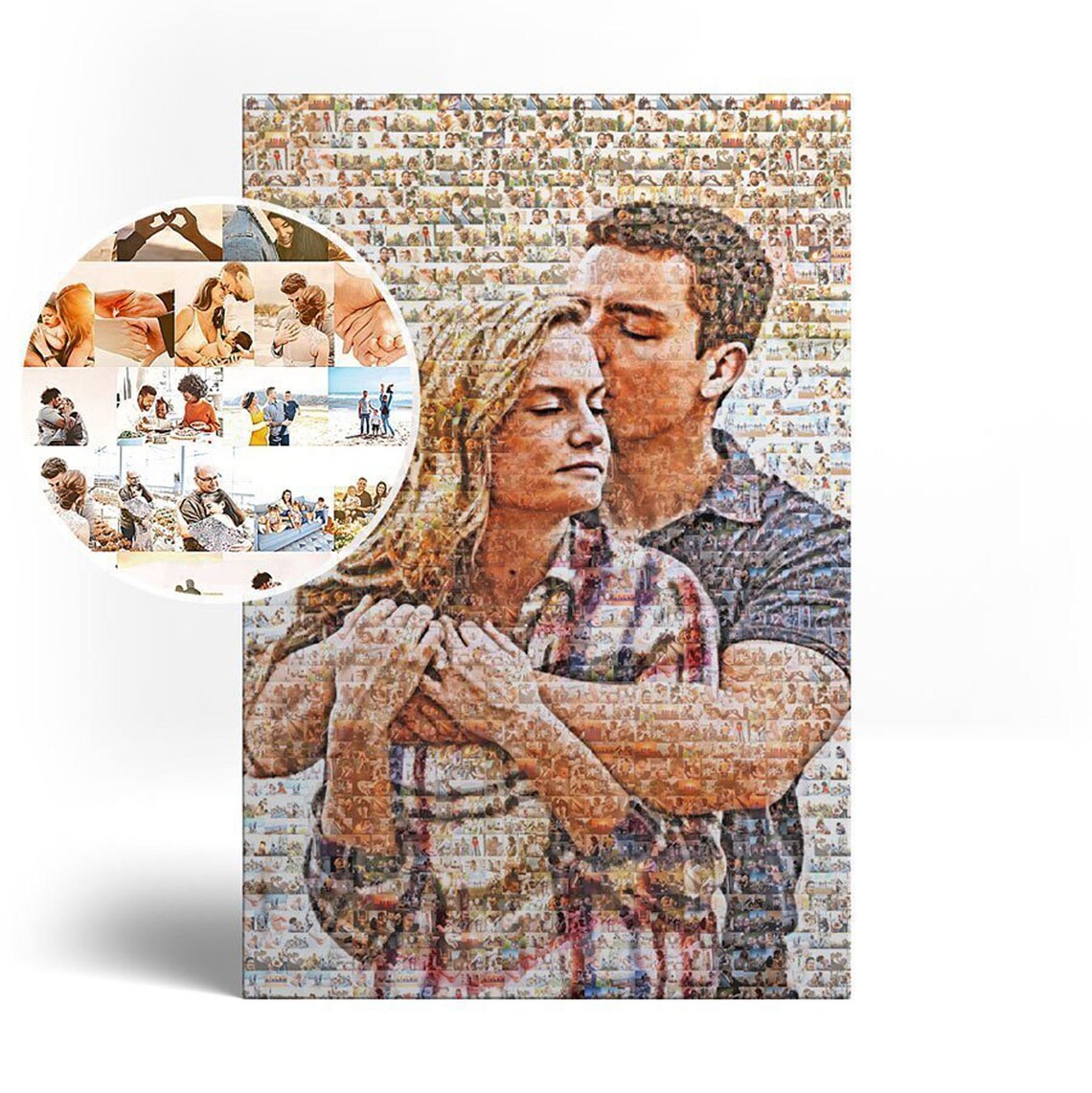 Custom Photo Collage Gift, Mosaic Poster From Your Pictures, Custom ...