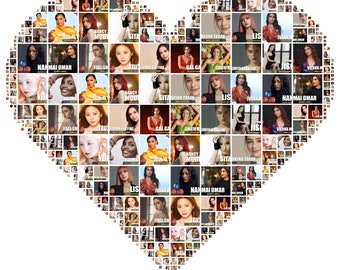 Custom Photo Collage Gift, Mosaic Poster From Your Pictures, Custom ...