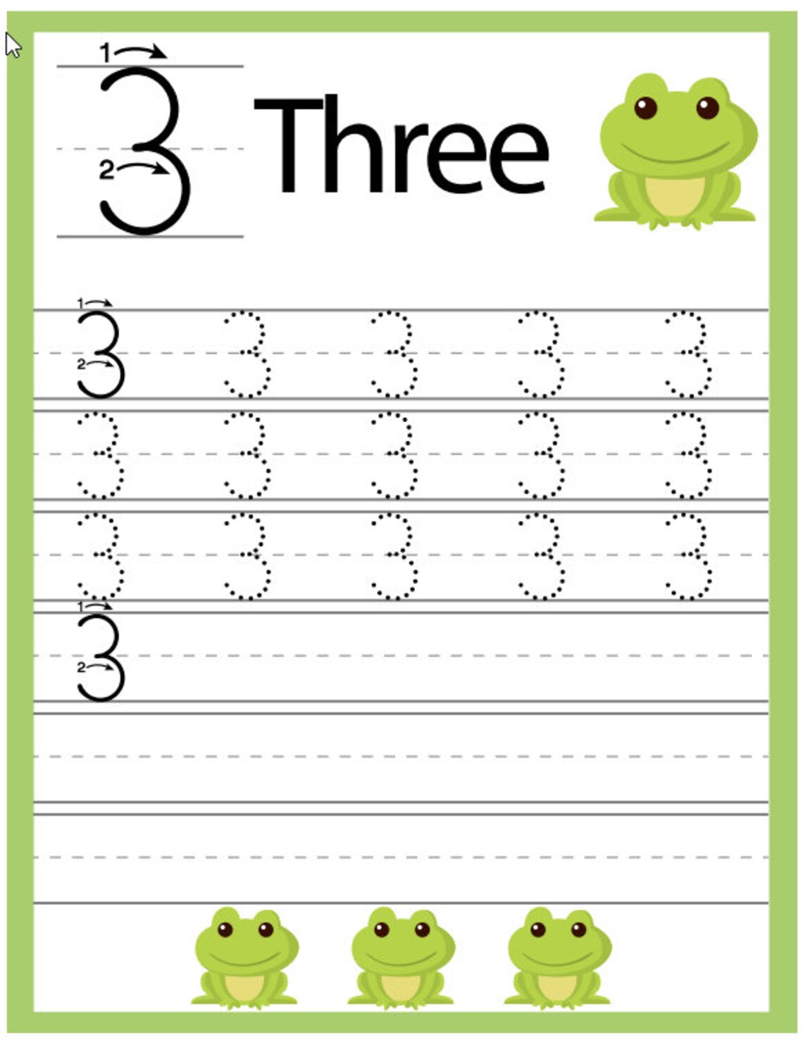 10 Number Tracing Worksheets, Traceable Numbers, Preschool Worksheets ...
