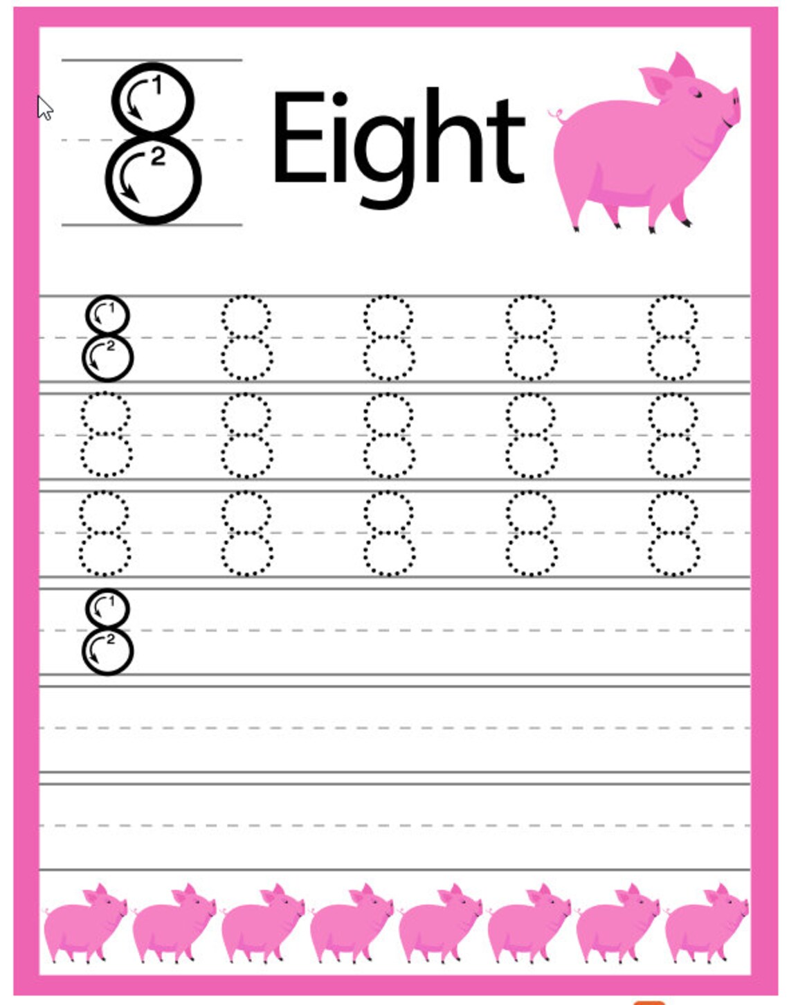 10 Number Tracing Worksheets, Traceable Numbers, Preschool Worksheets ...