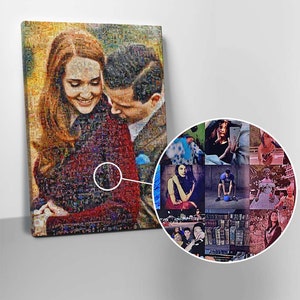 Custom Photo Collage Gift, Mosaic Poster From Your Pictures, Custom ...