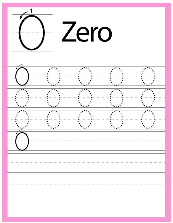 10 Number Tracing Worksheets, Traceable Numbers, Preschool Worksheets ...