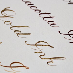 Reserved Row Table Tents in Handwritten Calligraphy - Etsy