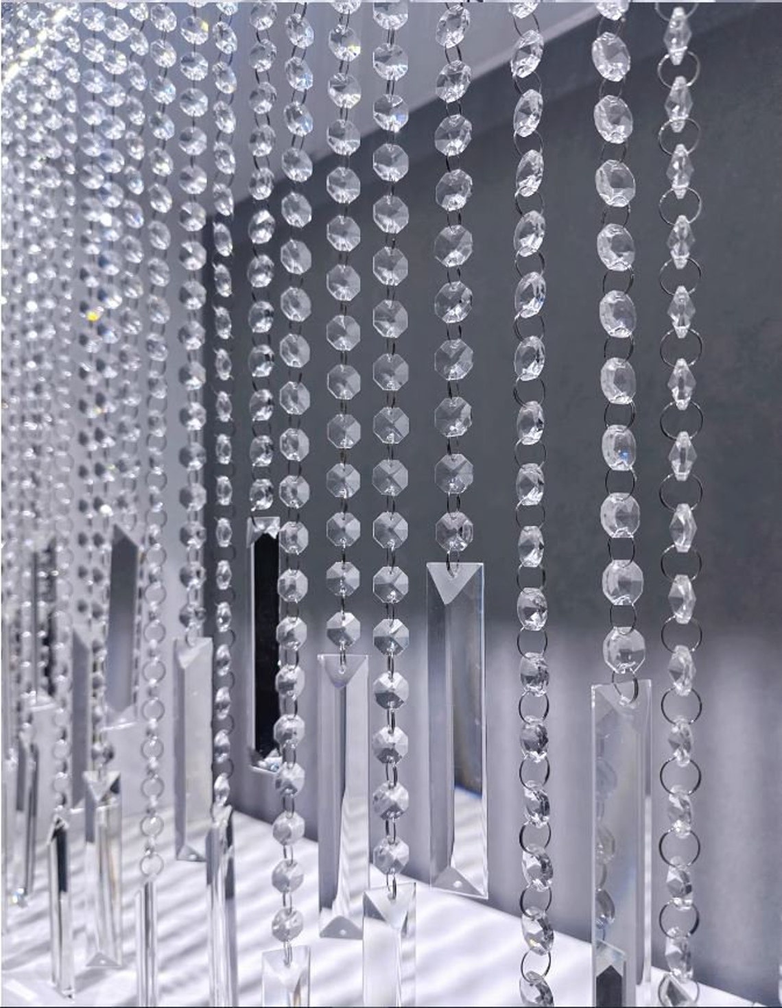 Crystal Beaded Curtain Decoration - Etsy