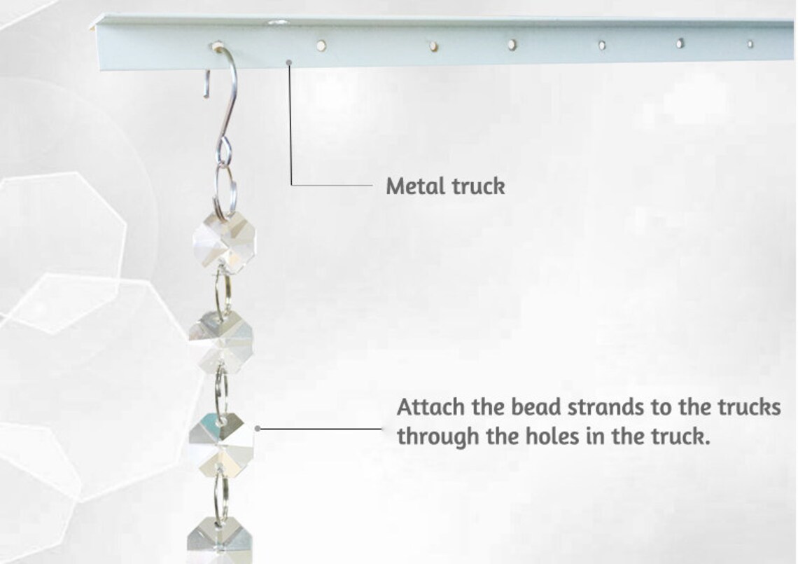 Crystal Beaded Curtain Decoration - Etsy