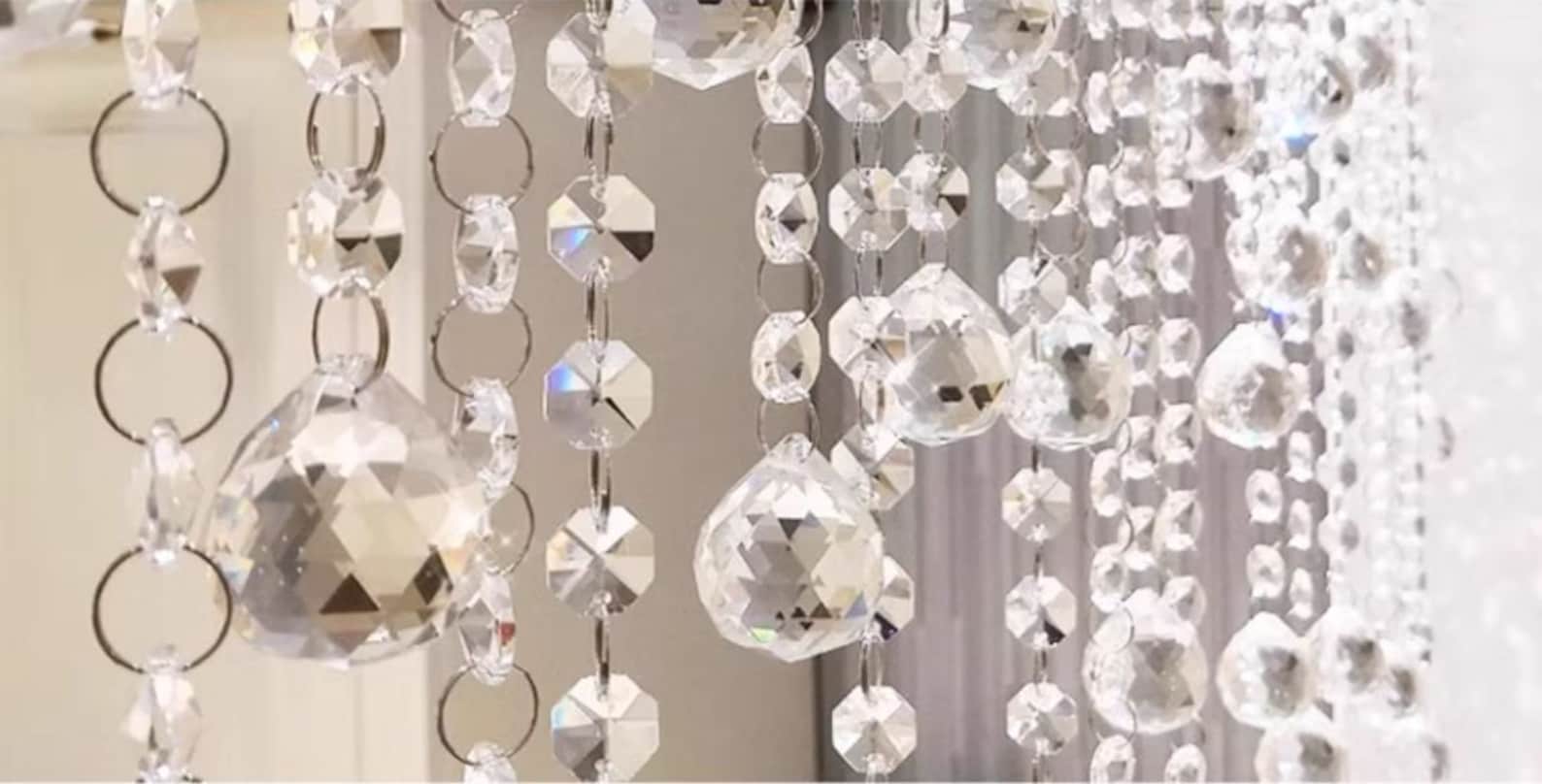 Crystal Beaded Curtain Decoration - Etsy