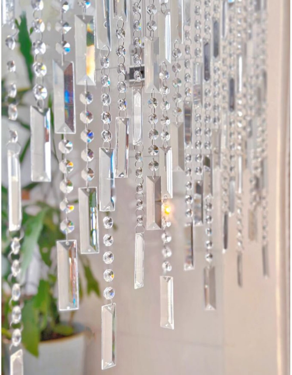 Crystal Beaded Curtain Decoration - Etsy