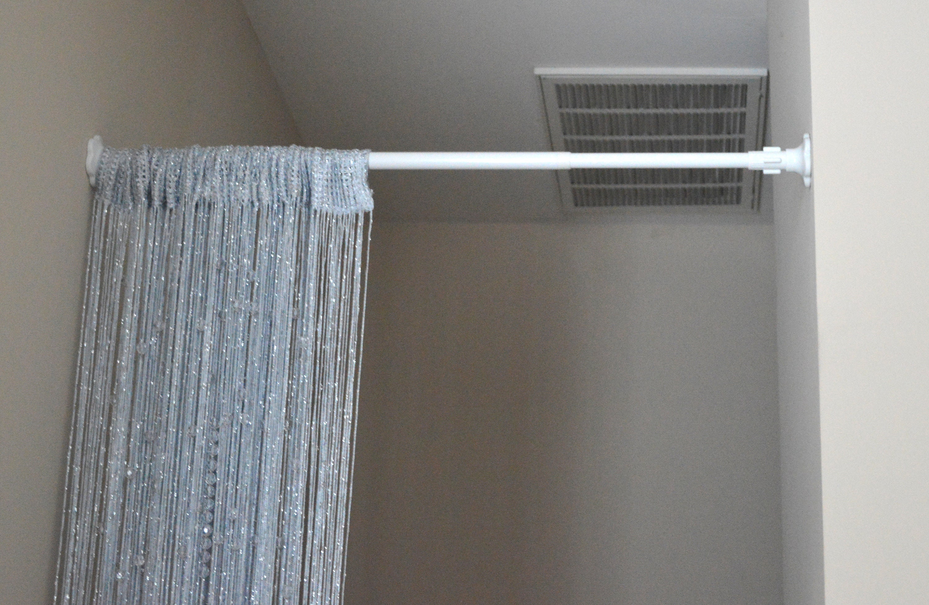 Silver Beaded Curtain - Etsy