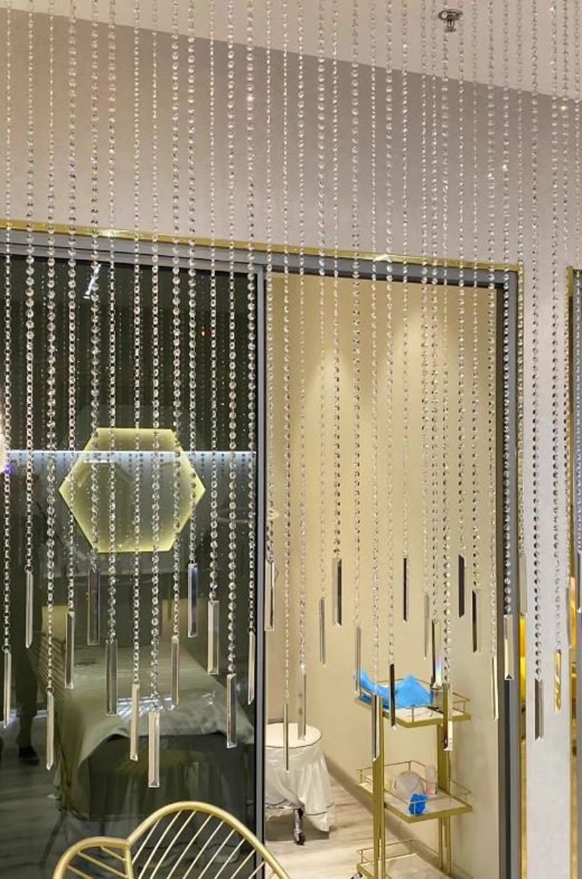Crystal Beaded Curtain Decoration - Etsy