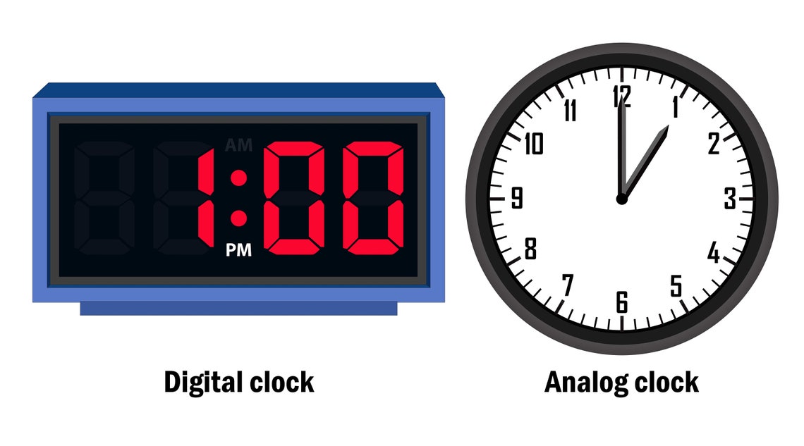 40 Digital Clocks and Analog Clocks Svg. Clocks Vector. 40 - Etsy