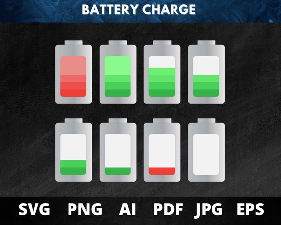 Battery Charge Svg. Battery Charge Png. Battery Charge Pdf. - Etsy