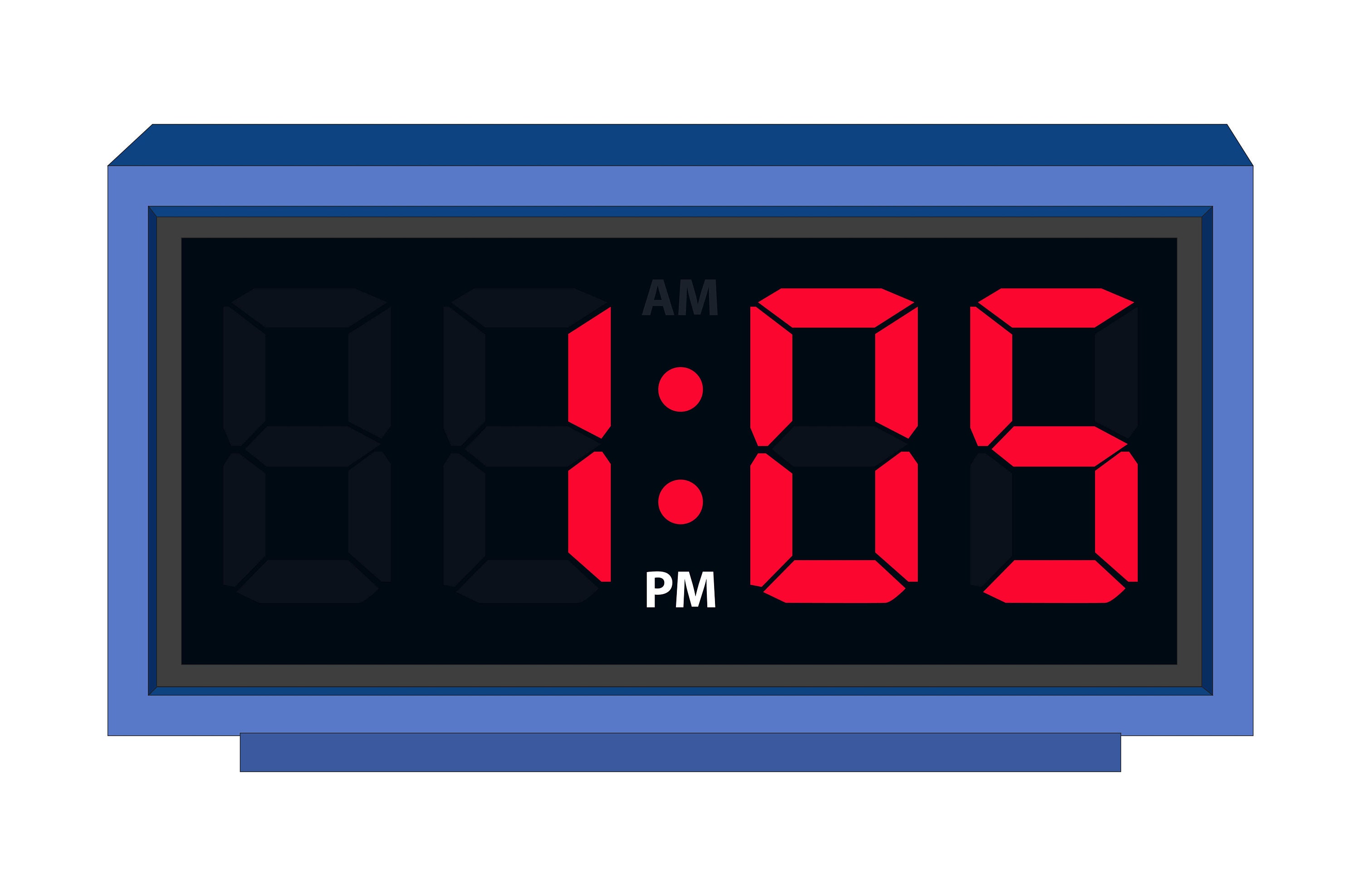 Digital Clocks Svg. 61 Digital Clocks Png. Time 1-00 to 1-59. - Etsy UK