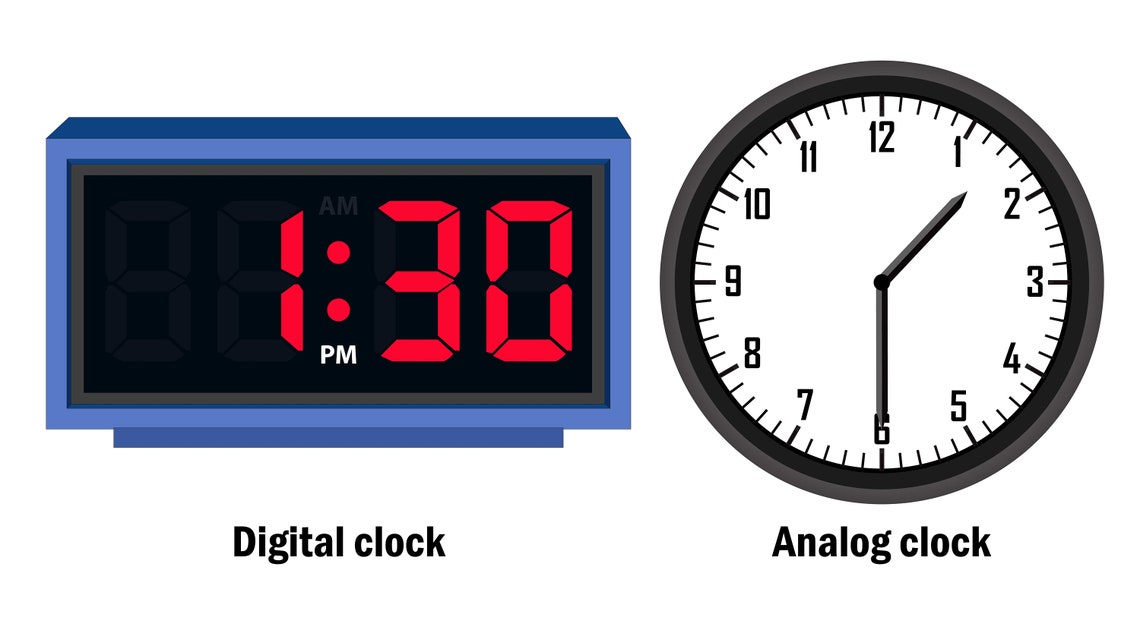 40 Digital Clocks and Analog Clocks Svg. Clocks Vector. 40 - Etsy