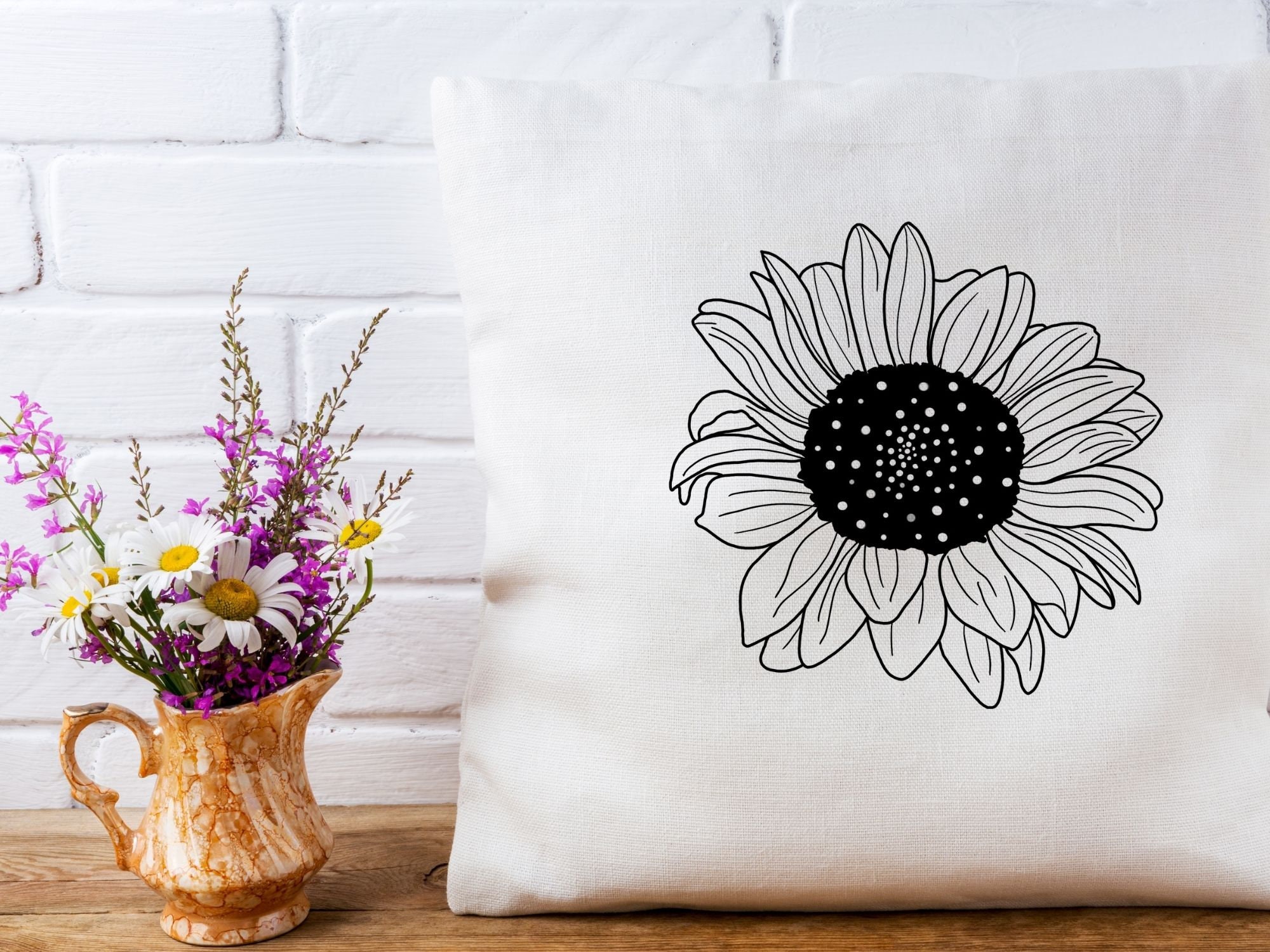 Sunflower SVG Sunflower PNG Flower SVG Sunflower Clipart - Etsy