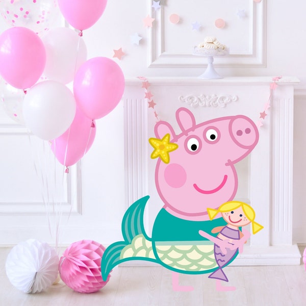Peppa Pig Mermaid Birthday - Etsy