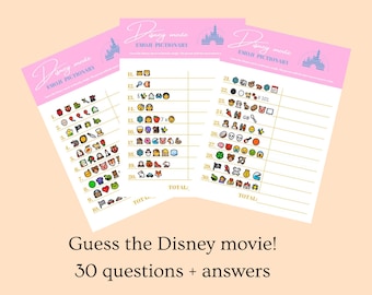 Movie Emoji Pictionary - Etsy