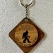 Bigfoot/sasquatch Wood Keychains - Etsy