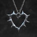 Spiky Cybersigilsm Thorn Sigil Necklace Statement Necklace Liquid Metal ...