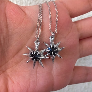 Spiky Cybersigilsm Thorn Sigil Necklace Statement Necklace Liquid Metal ...