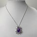 Spiky Amethyst Metal Chrome Irregular Necklace Spiky Sigil Liquid Metal ...