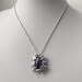 Spiky Amethyst Metal Chrome Irregular Necklace Spiky Sigil Liquid Metal ...