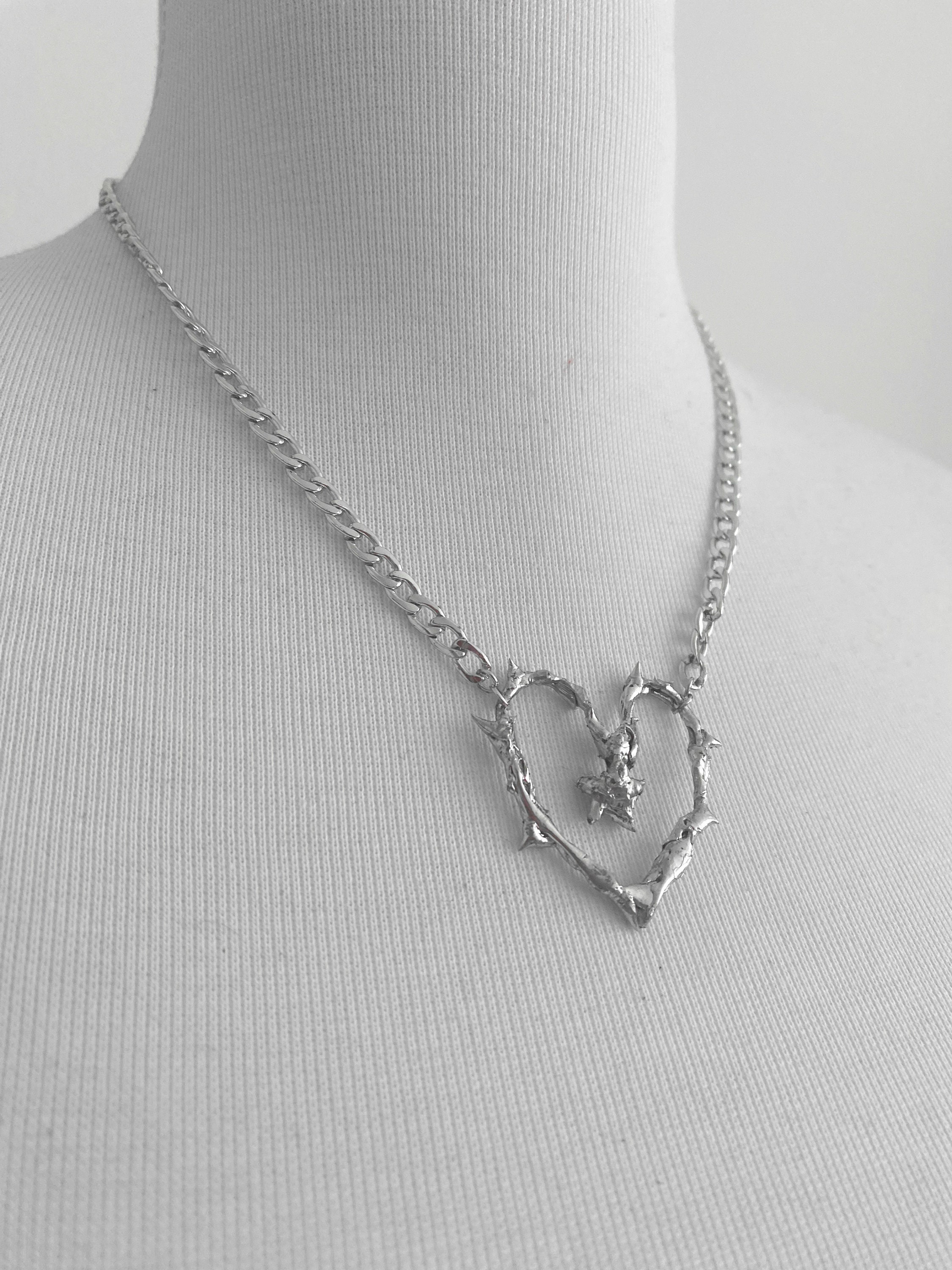 Spiky Solder Jewelry , Spiky Heart ,spiky Pendant , Star Charm - Etsy