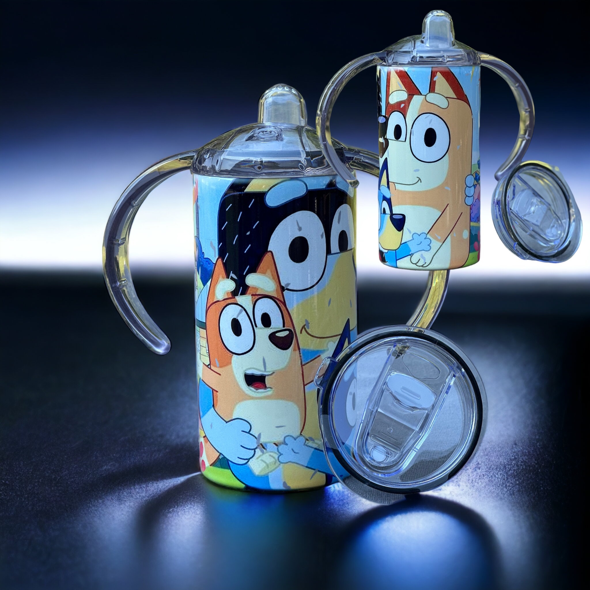 12 Oz Bluey Sippy Cup - Etsy