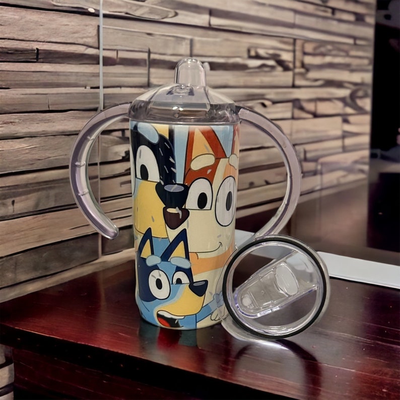 12 Oz Bluey Sippy Cup - Etsy