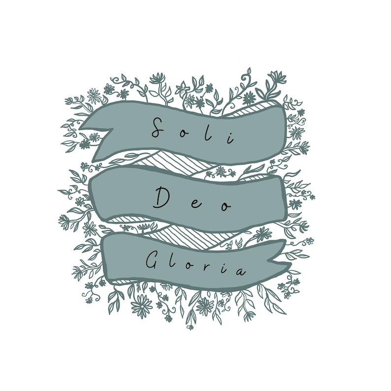 Soli Deo Gloria Wall Art, JPG, Printable Wall Art, Reformed Theology ...