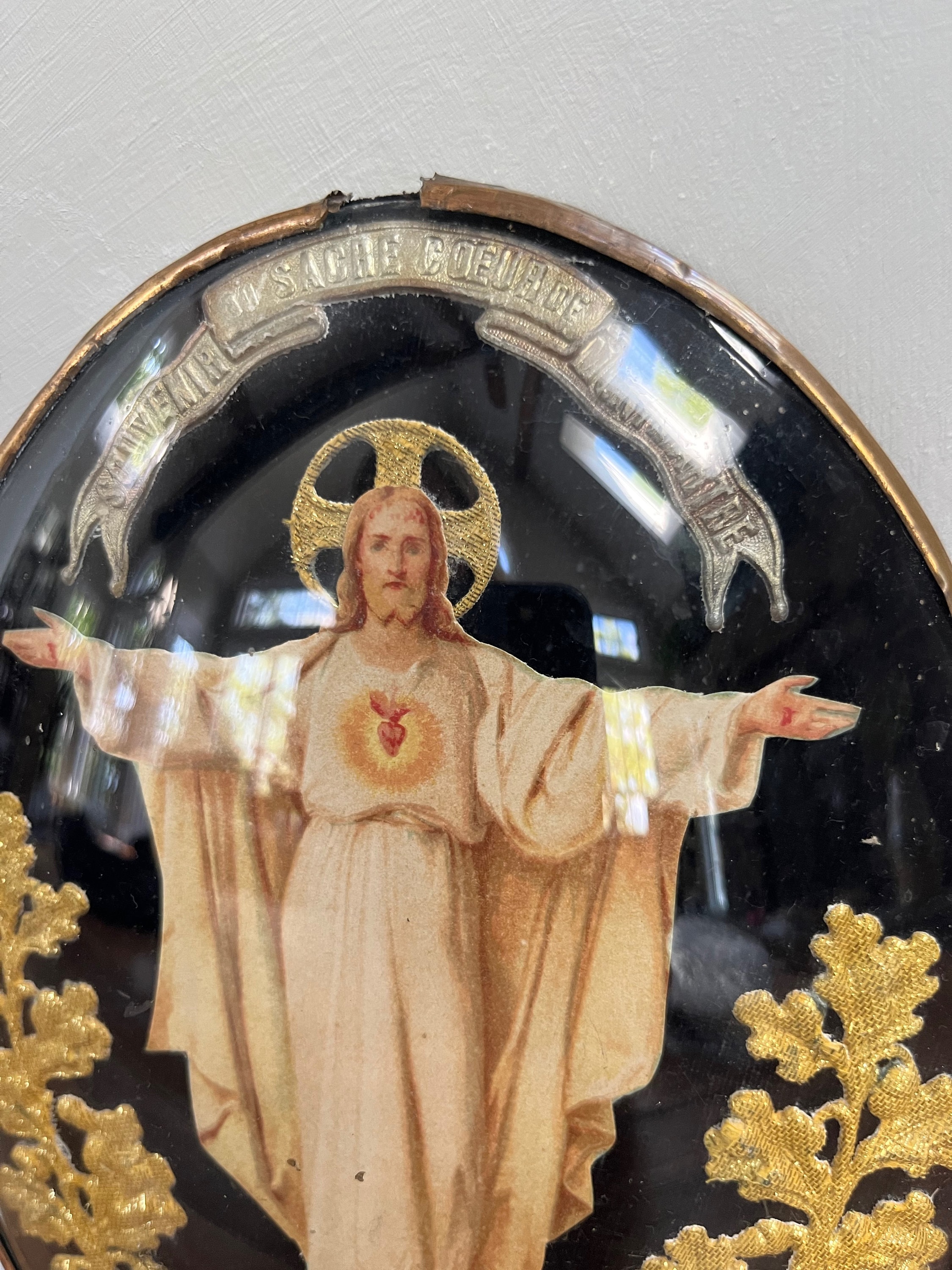 Bubble Glass Framed Jesus - Etsy