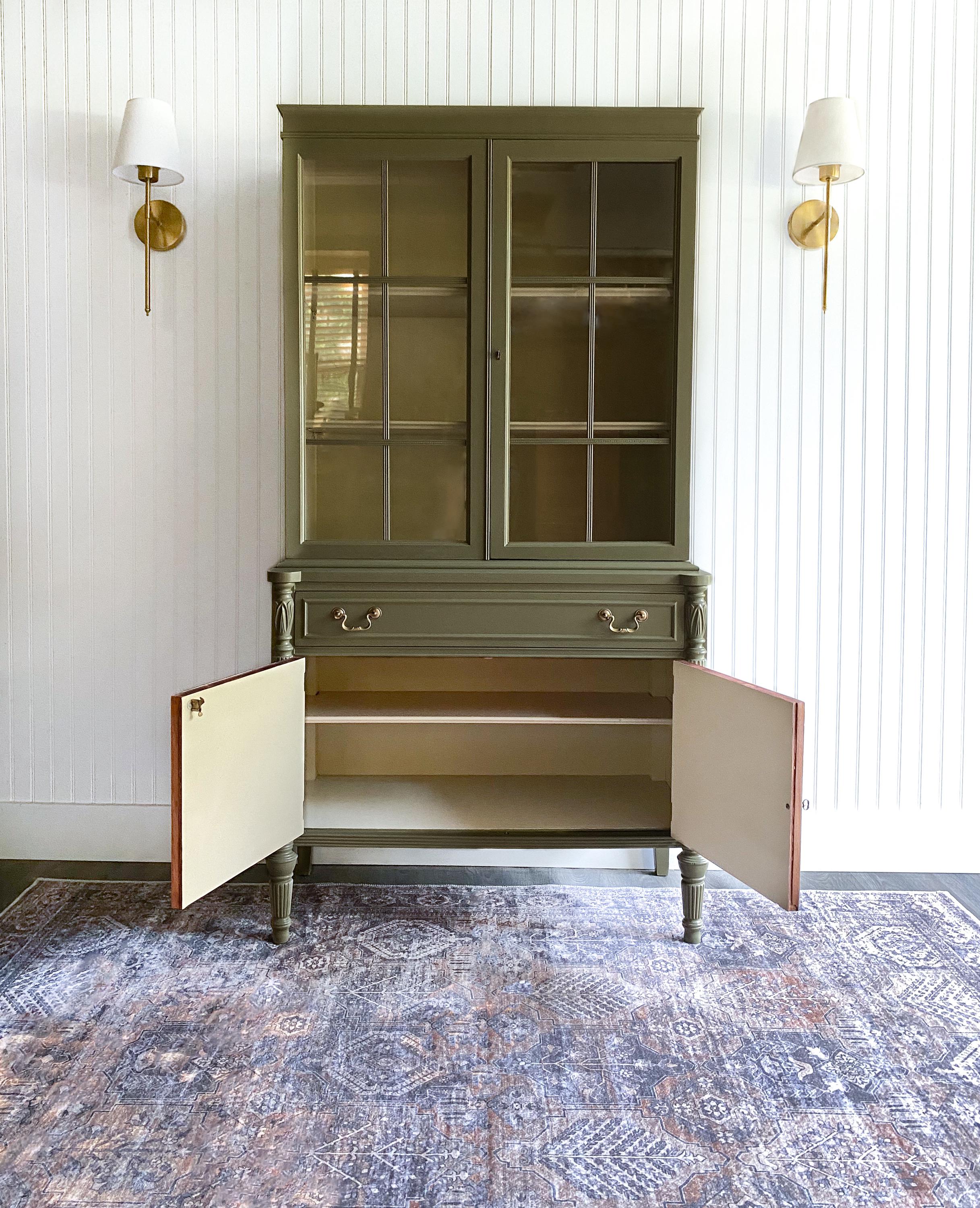SOLD! Vintage China Cabinet, Antique Hutch, Hepplewhite Hutch, Dining ...