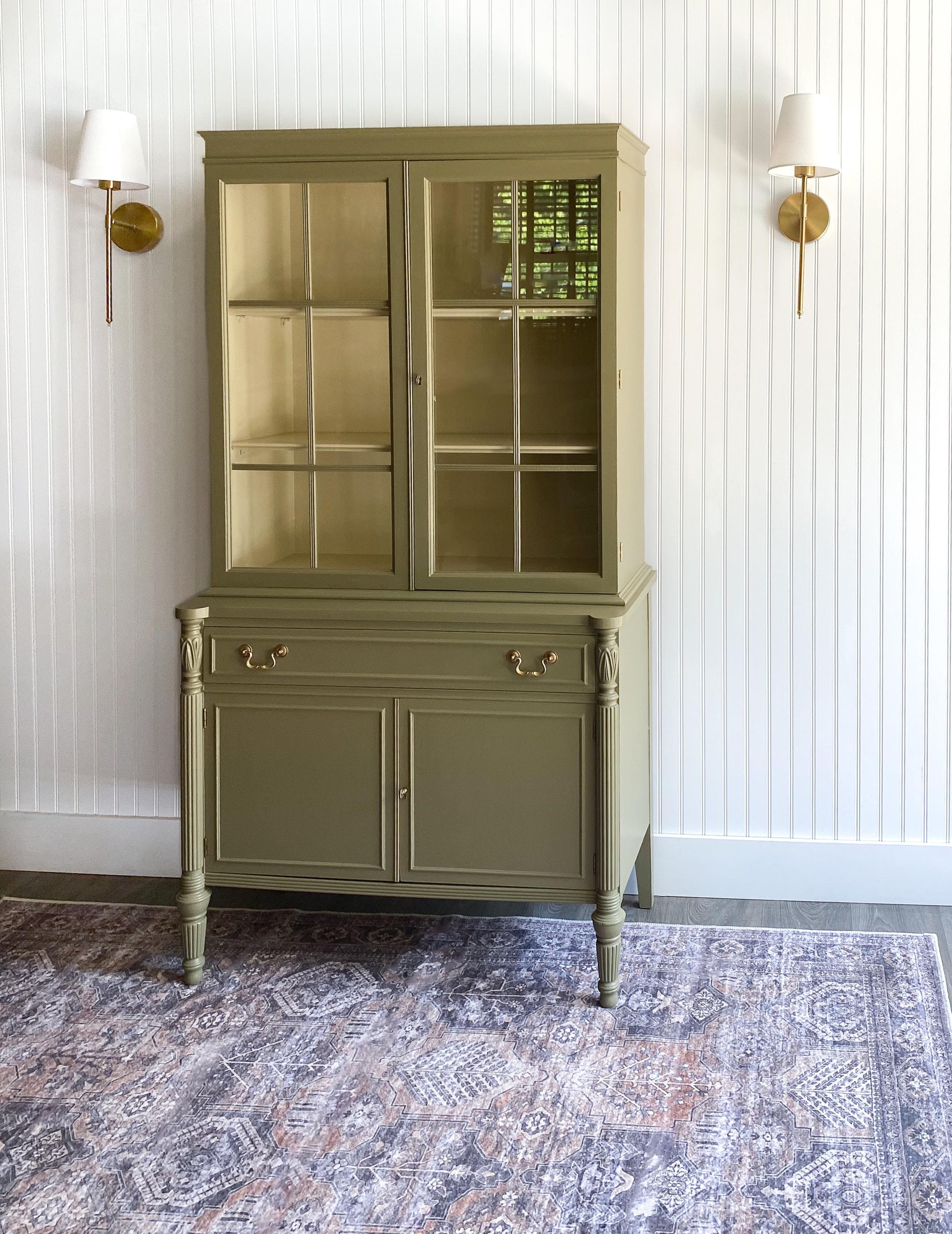 SOLD! Vintage China Cabinet, Antique Hutch, Hepplewhite Hutch, Dining ...