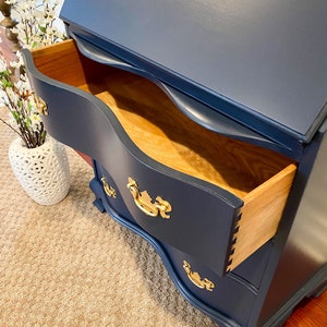 SOLD! Vintage Antique Secretary Desk Secretary Hutch Serpentine Drawers ...