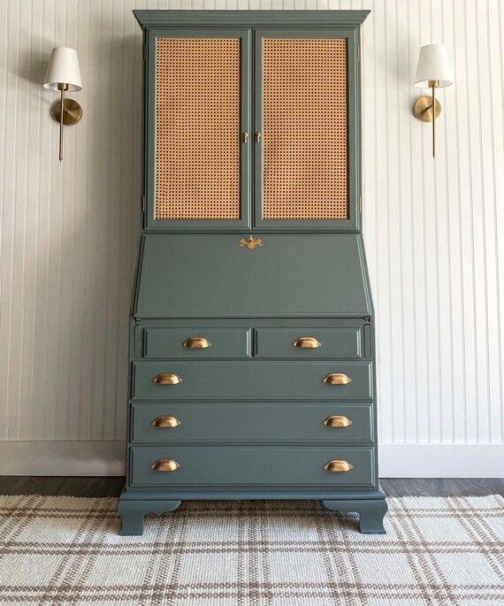 Vintage cane hutch store