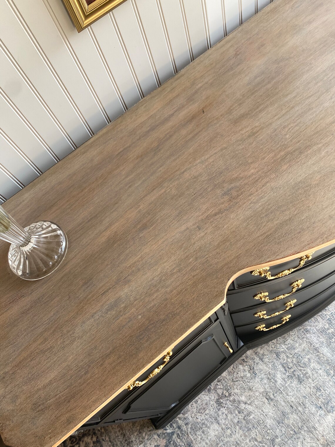 SOLD Buffet, Vintage Sideboard, Entryway Console, Black Dresser Cabinet ...