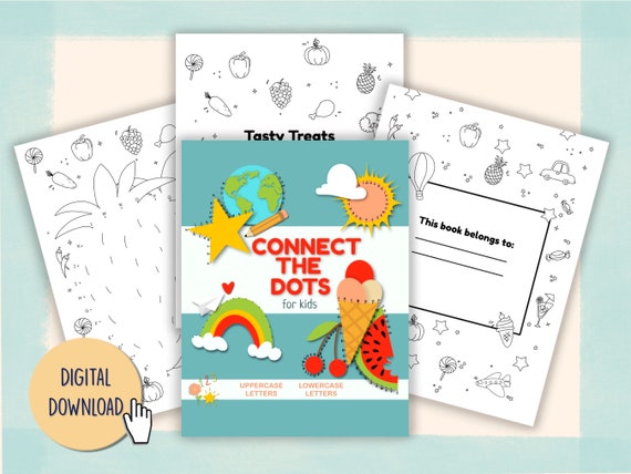 Alphabet Worksheets for Kids Alphabet Connect the Dots - Etsy
