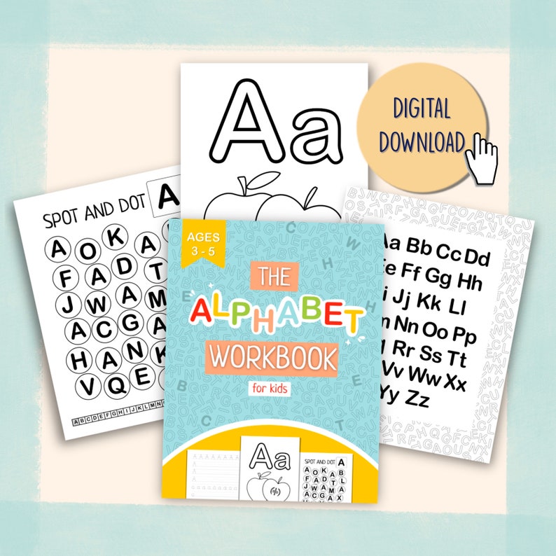 The Arabic Alphabet Workbook for Kids - Etsy